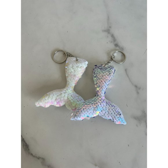 MERMAID | Accessories | Mermaid Tail Set Of 2 Multi White Sequin ...